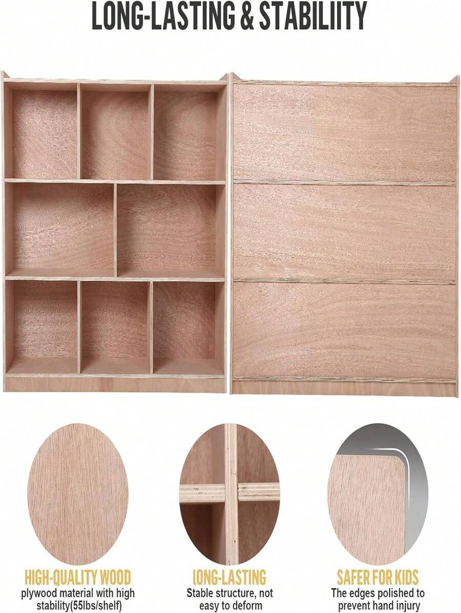 8-Section Classroom Storage Locker, 8 Cubbies For Classrooms, Daycare ...