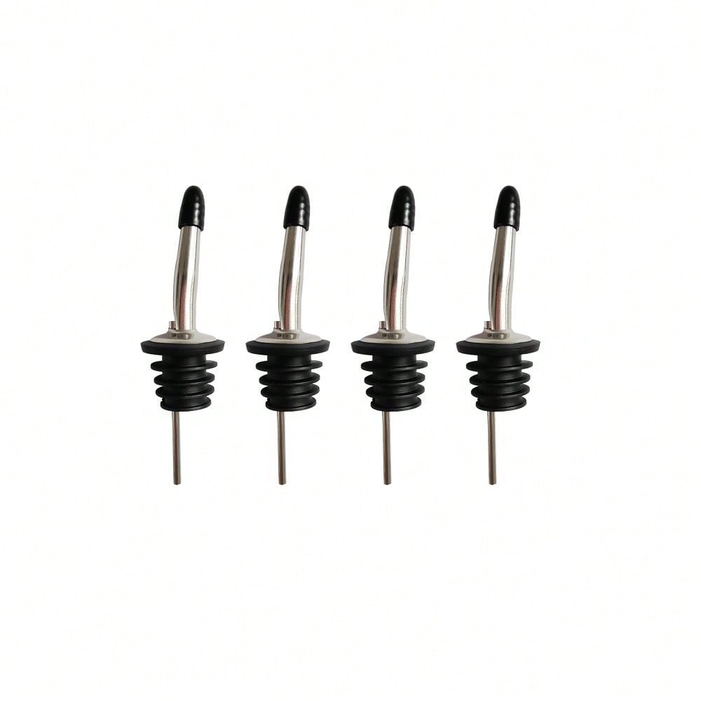 4pcs Bottle Pourers, Premium Liquor Pourers, Stainless Steel Olive Oil ...