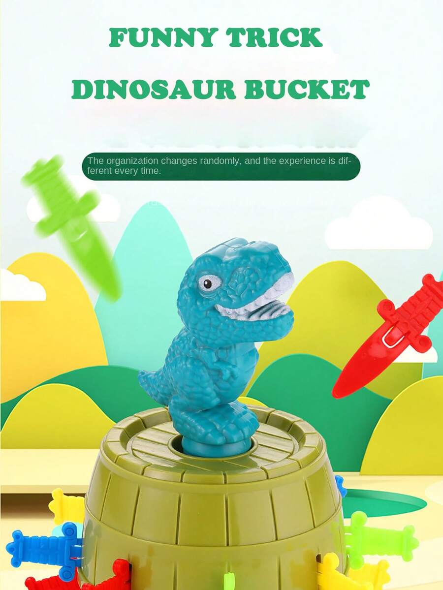 Children's Puzzle Dinosaur Prank Wooden Barrel Parent-Child Interactive ...