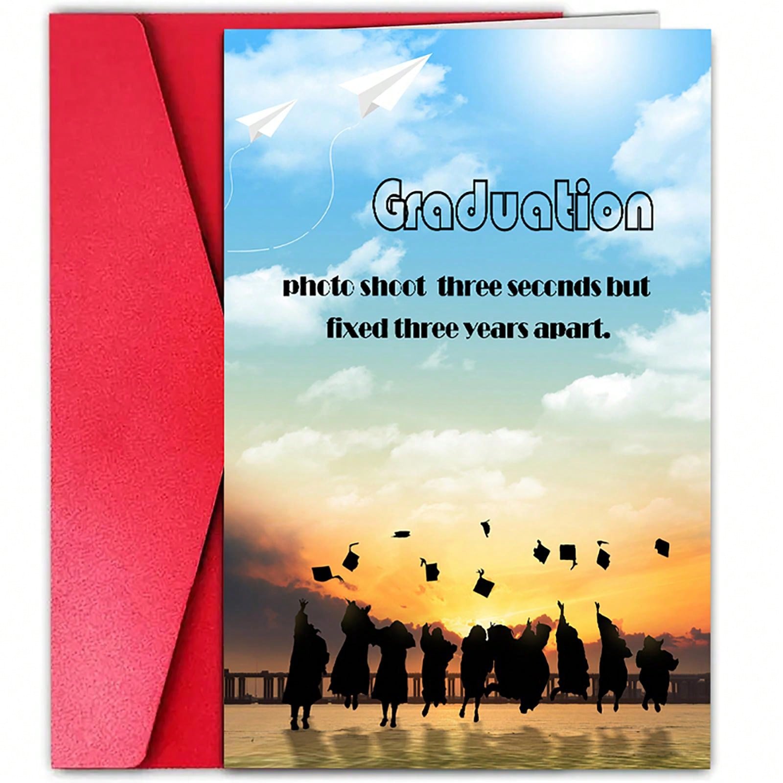 1PC Funny Graduation Card - Graduation Cards 2024 - College Graduation ...