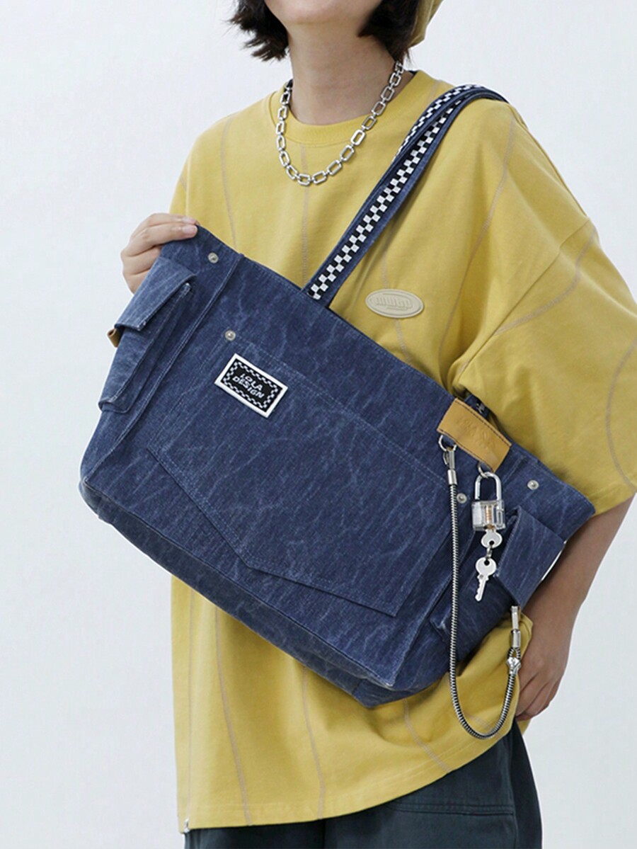 Origineel Jeans Groot Tote tassen , Eén schouder Persoonlijkheid ...