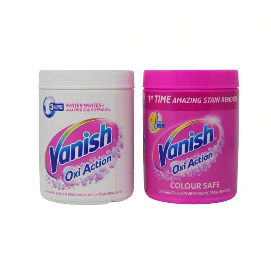 2-Pack Vanish Oxi Action Fabric Bleach Free Stain Remover Powder White ...