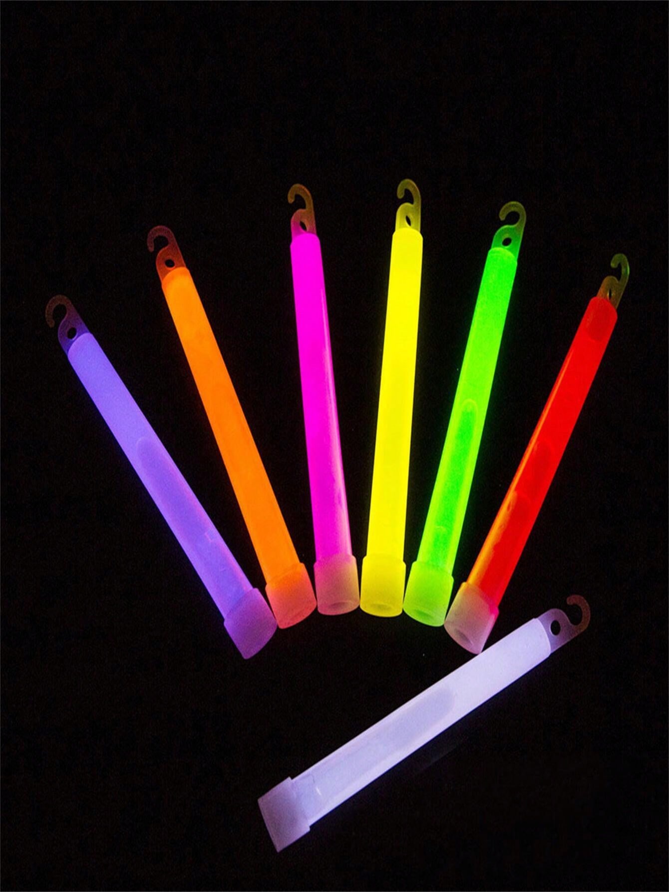 6pcs 6-Inch Glow Sticks With Hook For Outdoor Camping & Emergency Night ...