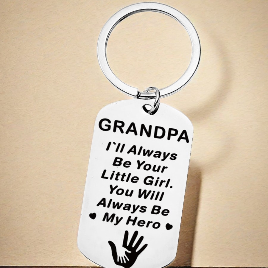 1pc Stainless Steel Personalized Fashionable Keychain, Laser Engraved ...