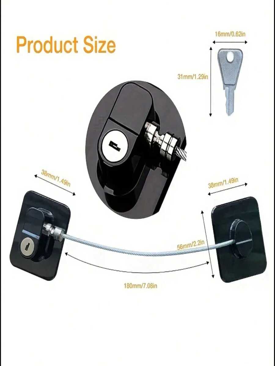 Safety Locks, Refrigerator Lock With Keys, For Fridge, Cabinets ...