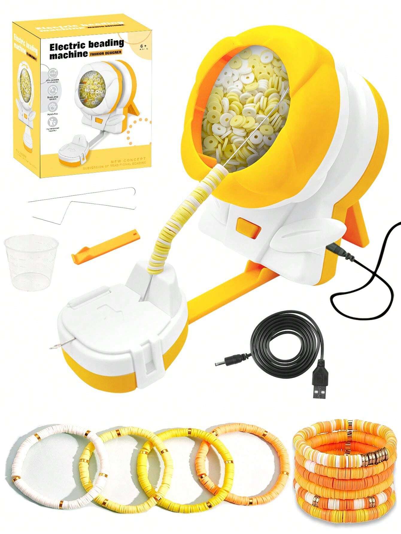 Electric Clay Bead Spinner With Base, Automatic Clay Bead Spinner With ...