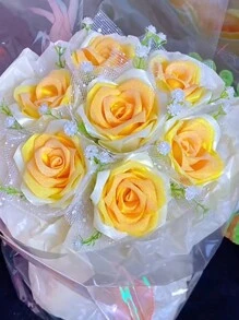 2cm/4cm Colorful Satin Ribbon For DIY Roses, Cake Decorations, Gift ...