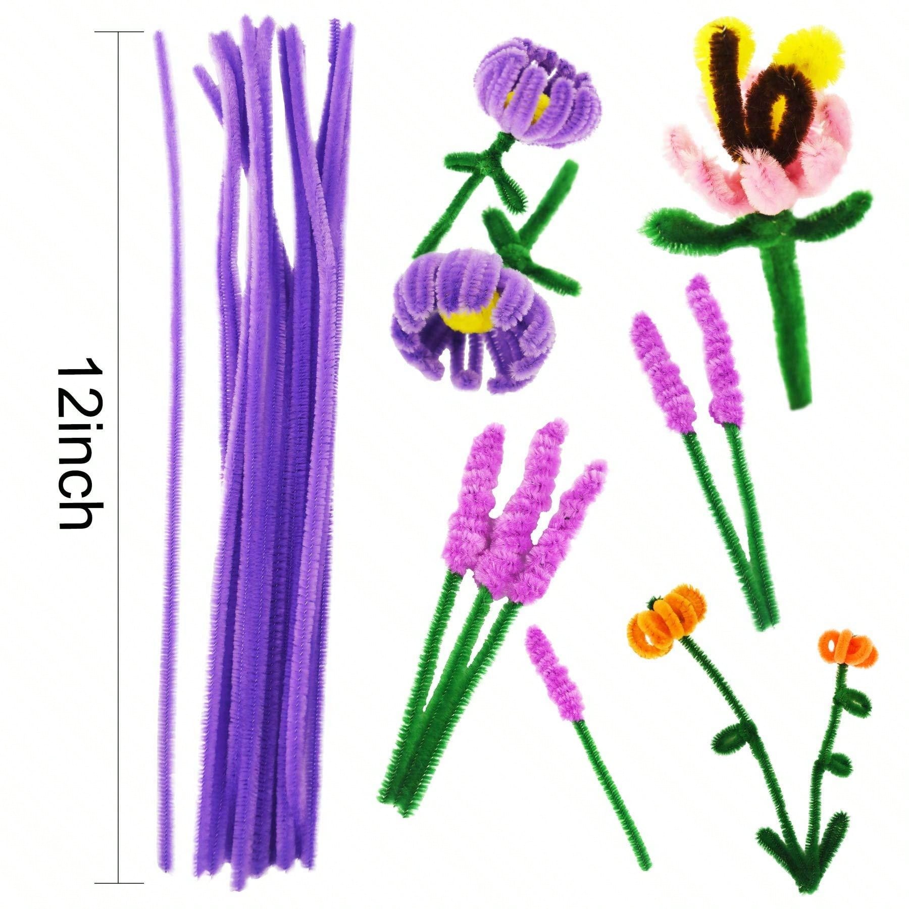 500pcs White Pipe Cleaners Craft Supplies, Soft Chenille Stems, Gift ...