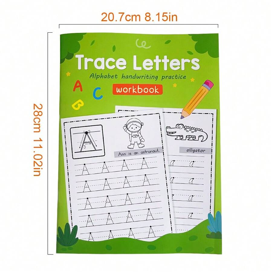 Kids Learning Letters Early Education Writing Exercise Workbook ...