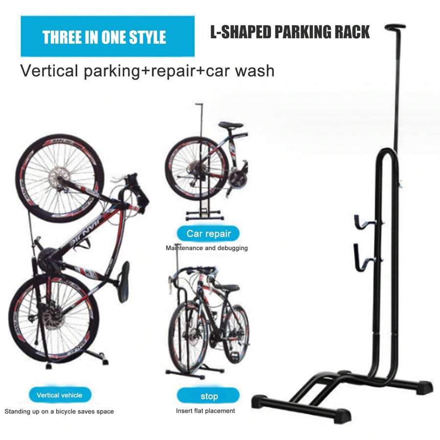 Upright Bike Stand | Freestanding Indoor Bike Storage Rack | Safe ...