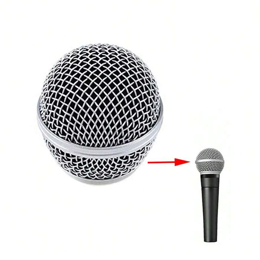 Microphone Grill Ball Head With Inner Foam Mic Grille Cover Replacement ...
