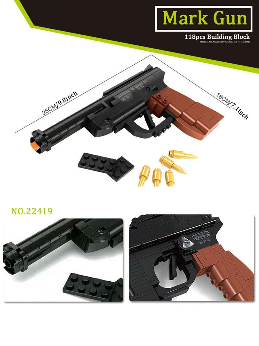 Bag Package Super Gun Series Mauser&Marker 110+Pcs Revolver Building ...