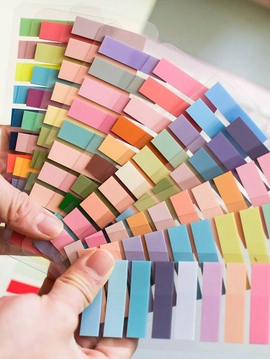 Set Of 14 Styles In A Pack, Translucent Pet Sticky Notes, Student ...