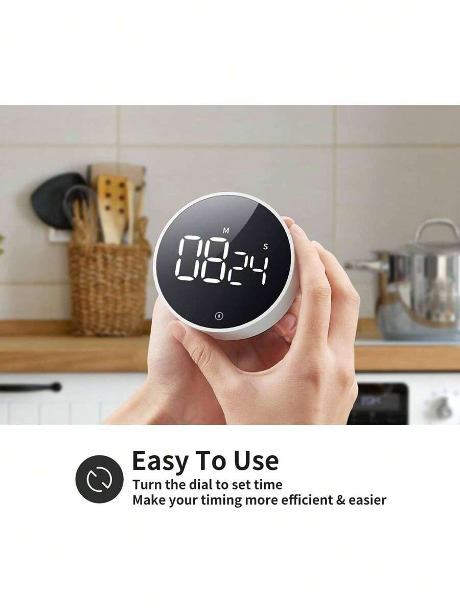 Digital Kitchen Timer - Magnetic Countdown Countup Timer With Large LED ... Digital Kitchen Timer - Magnetic Countdown Countup Timer With Large LED ...