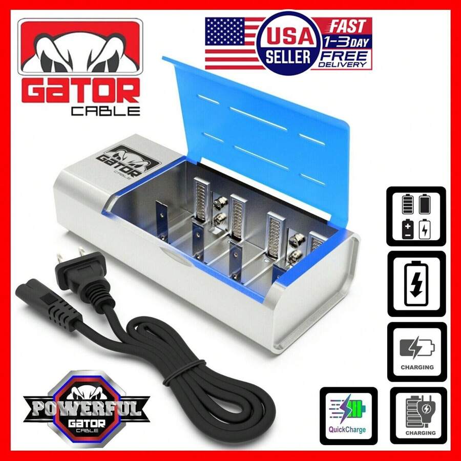 Rechargeable Batteries Charger Recharger Quick Charge Universal Box For ...