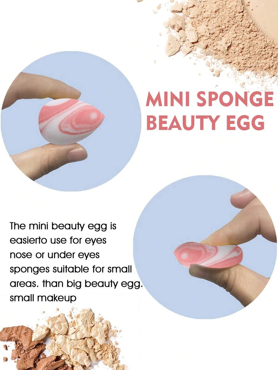 7pcs Makeup Sponge Kit Including 4 Large Beauty Blenders For Liquid ...