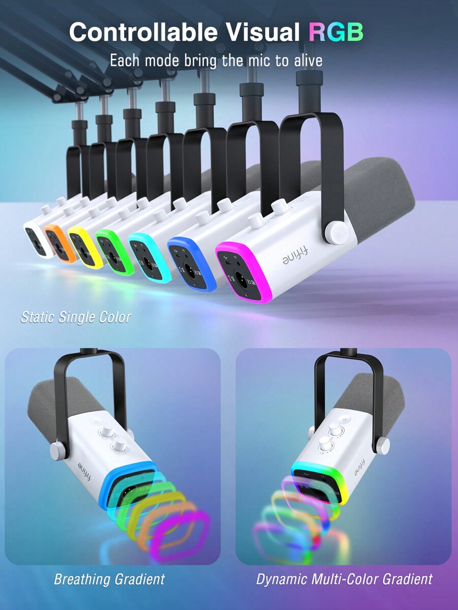 FIFINE Kit de Microfone USB/XLR FIFINE com Suporte de Braço Articulado ...