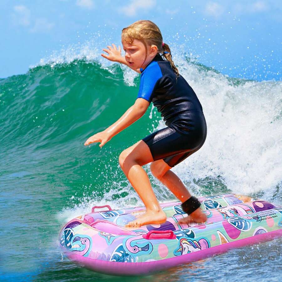 PVC Inflatable Surfboard, Swimming Pool Floating Beach Surfing, Summer ...