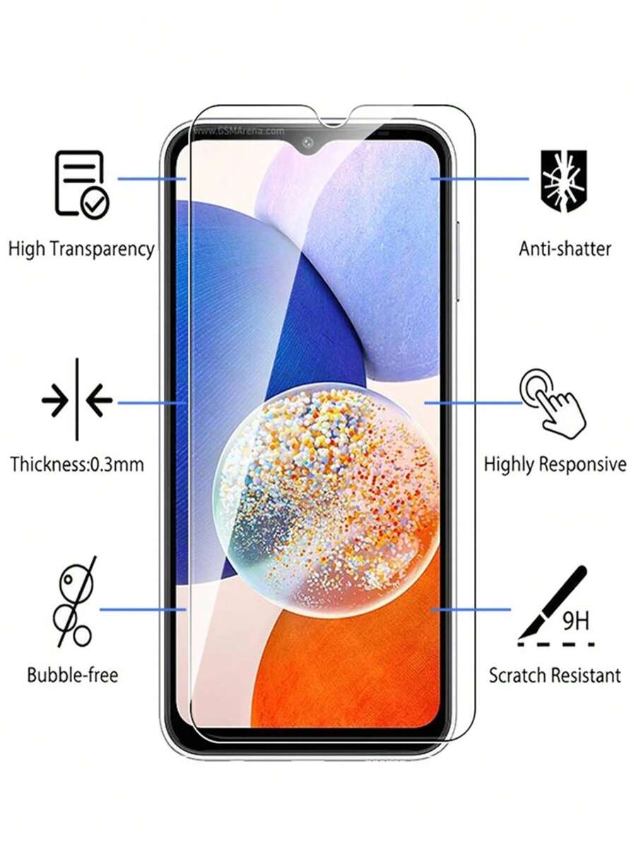 3 In1 Front Tempered Glass Camera Glass Compatible With Redmi 13C 12C ...