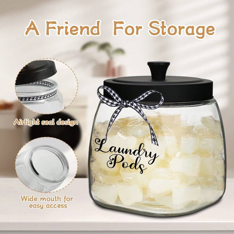2pcs Laundry Pods Container, Laundry Room Organization And Storage ...