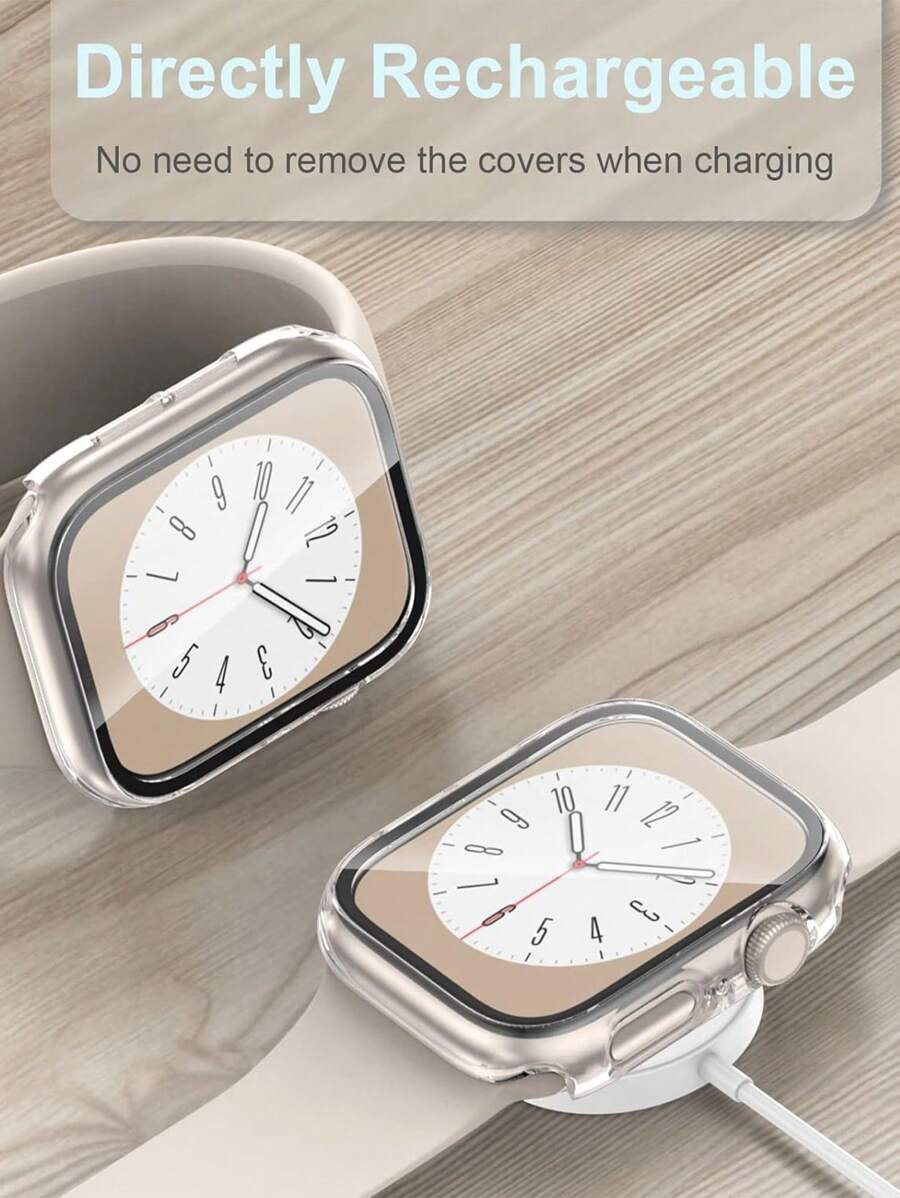 Conjunto de 3 Capas de Apple Watch, Unissex, Translúcida+Preta+Cor ...