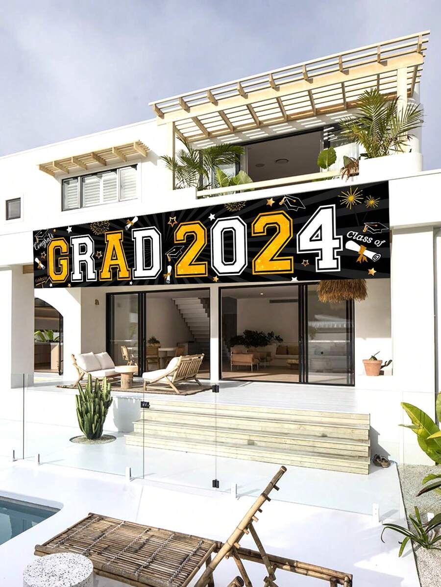 2024 Graduation Theme Banner, Graduation Courtyard Sign, Congratulatory ...