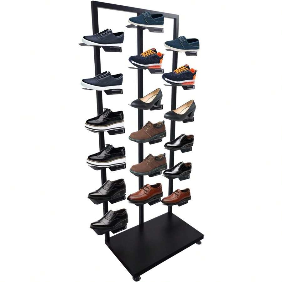 YONGSTYLE Clothing Store Shoe Rack Display Rack, Shoe Organizer Stand ...