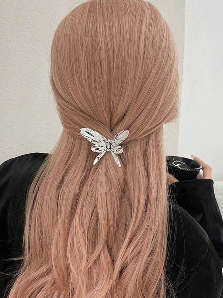 Cool Metal Small Butterfly Claw Clip, Half-Up Hair Accessories For ...