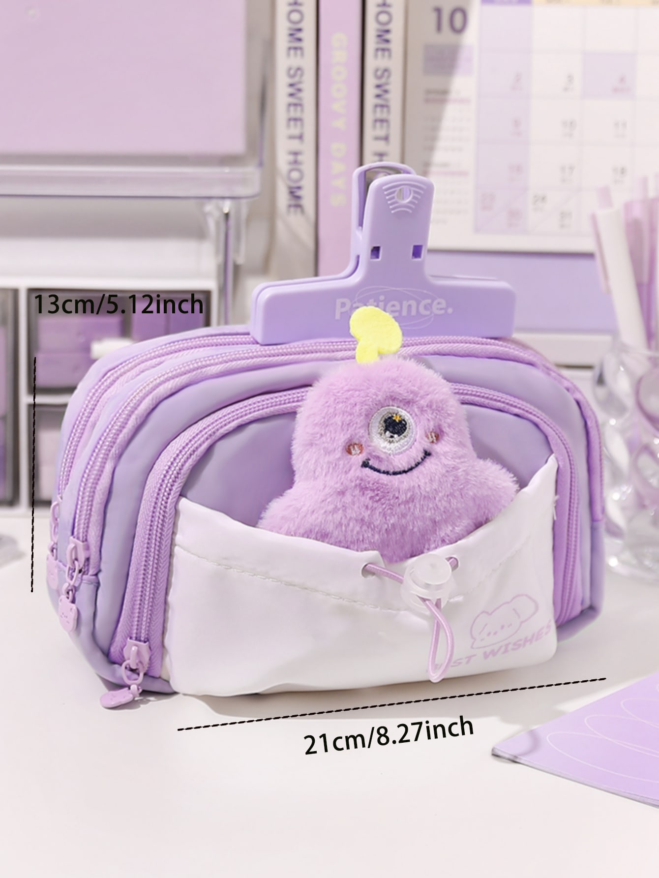 1pc Large Capacity Drawstring Pencil Case With 5 Layers Organizer For Girls, Ins Style, Suitable ...