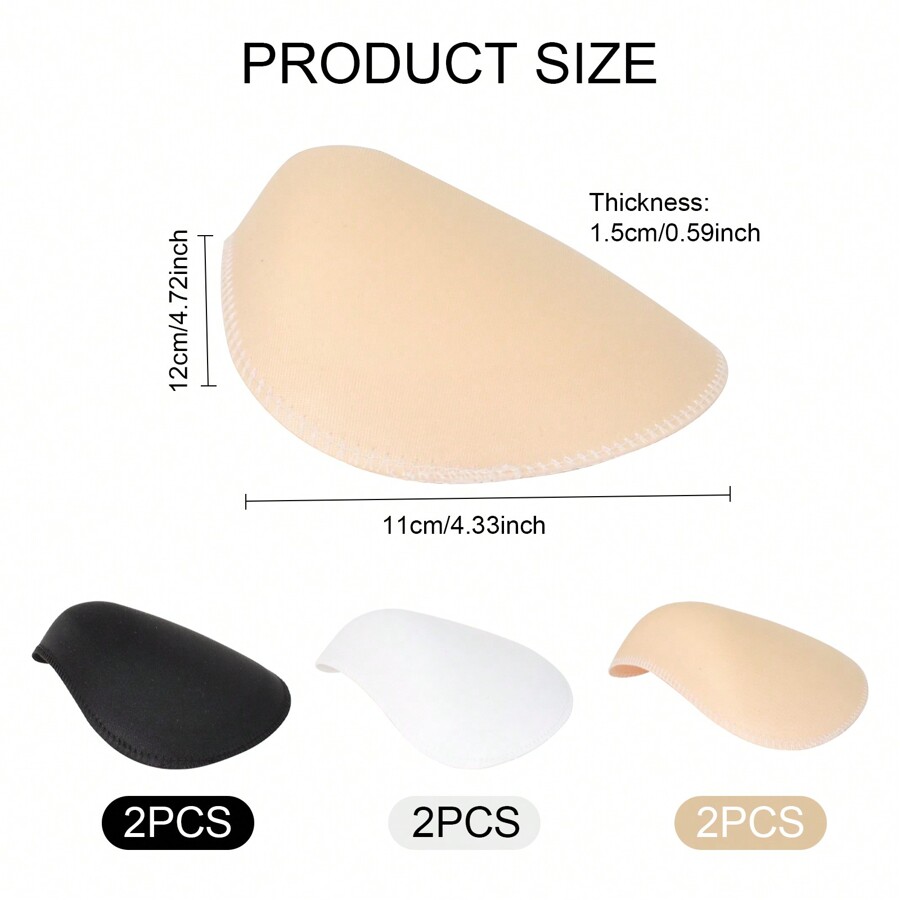 3 Pairs Foam Shoulder Pads Sewing Shoulder Pads Women Shoulder Pads ...