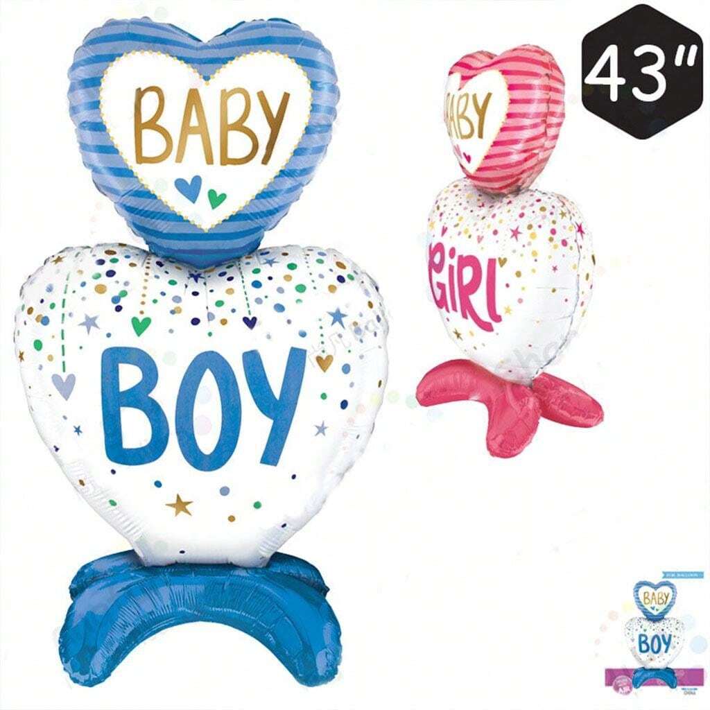 Boy Baby Girl Love Balloon One Birthday Party Baloon Its Boy Or Girl ...