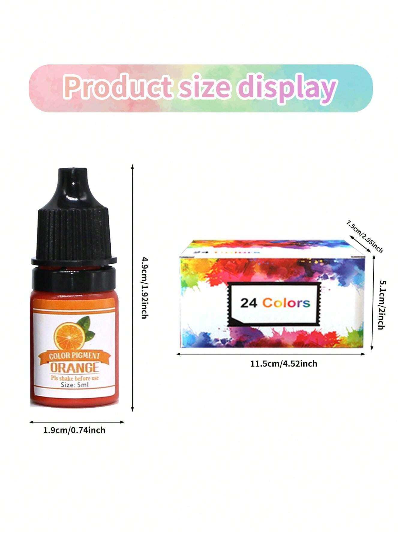 Epoxy Resin Pigment - 24 Colors Semi-Transparent Resin Coloring Dye ...