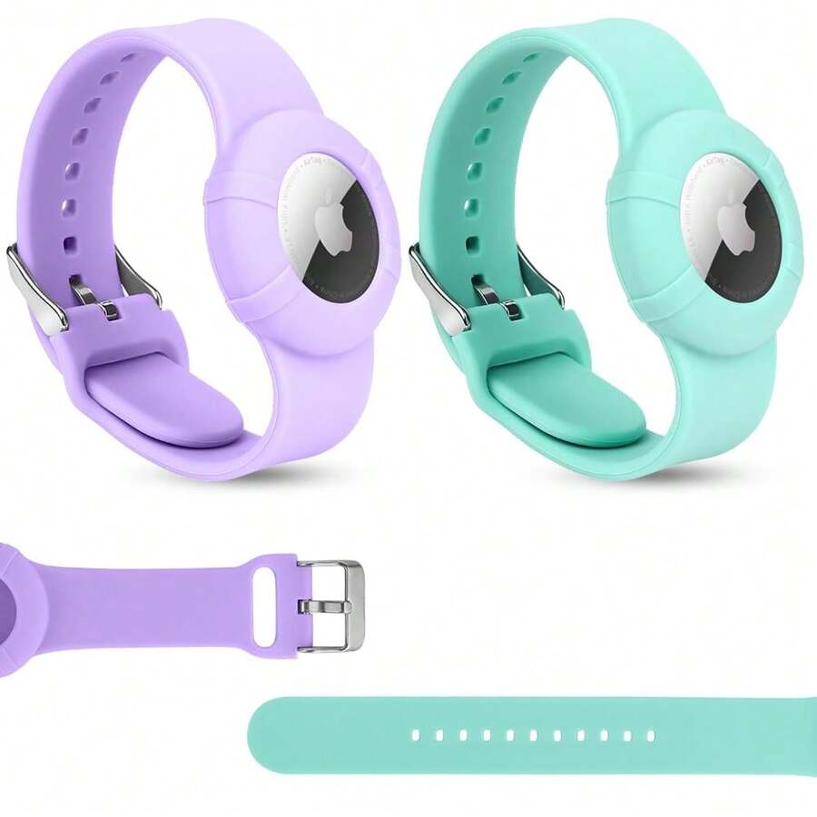 Airtag Wristband Compatible With Apple AirTag,Soft Adjustable Airtag ...