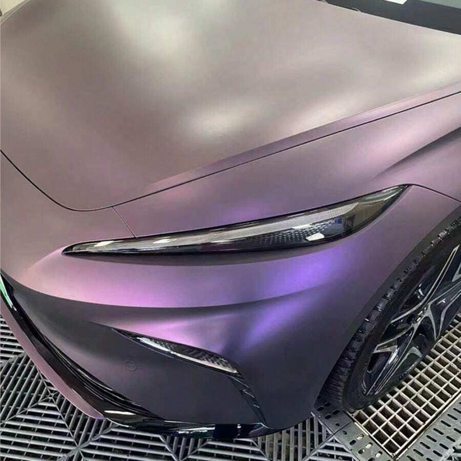 Matte Black/Purple Color Change Film For Car Wrapping Sticker | SHEIN USA