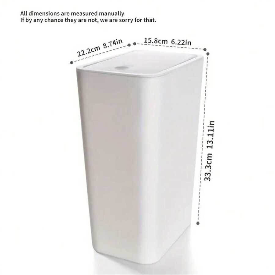 Household Rectangular Pedal Dustbin With Cover For Kitchen Waste ...