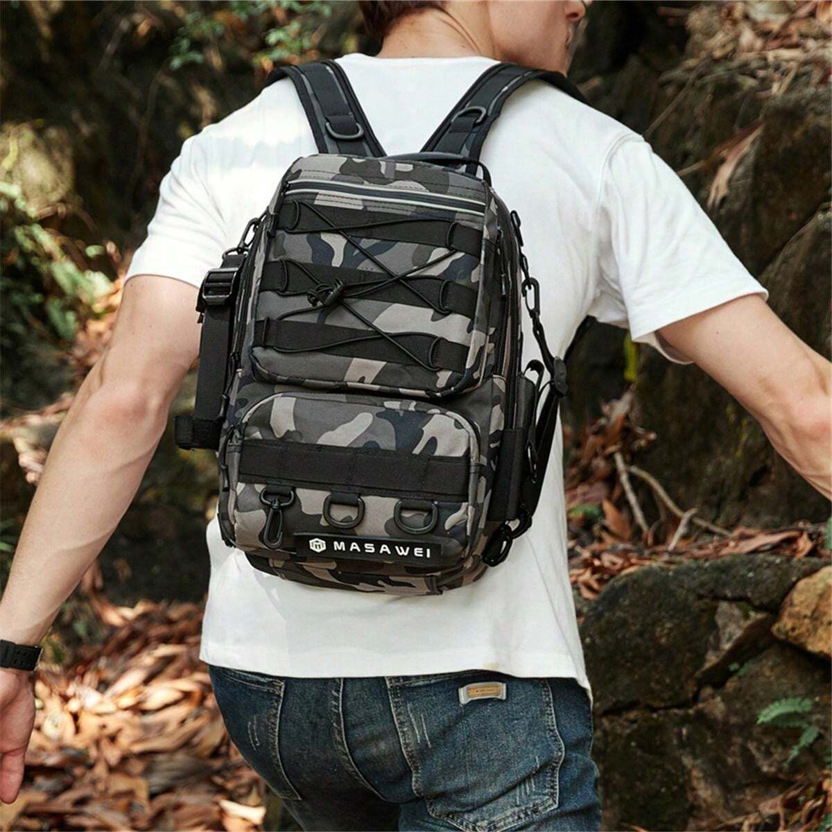 Mochila multifuncional con doble correa para el hombro, adecuada para ...
