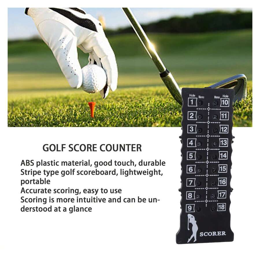 Golf Score Counter,Golf Scorer ABS Plastic Strip Type 18 Holes Accurate ...