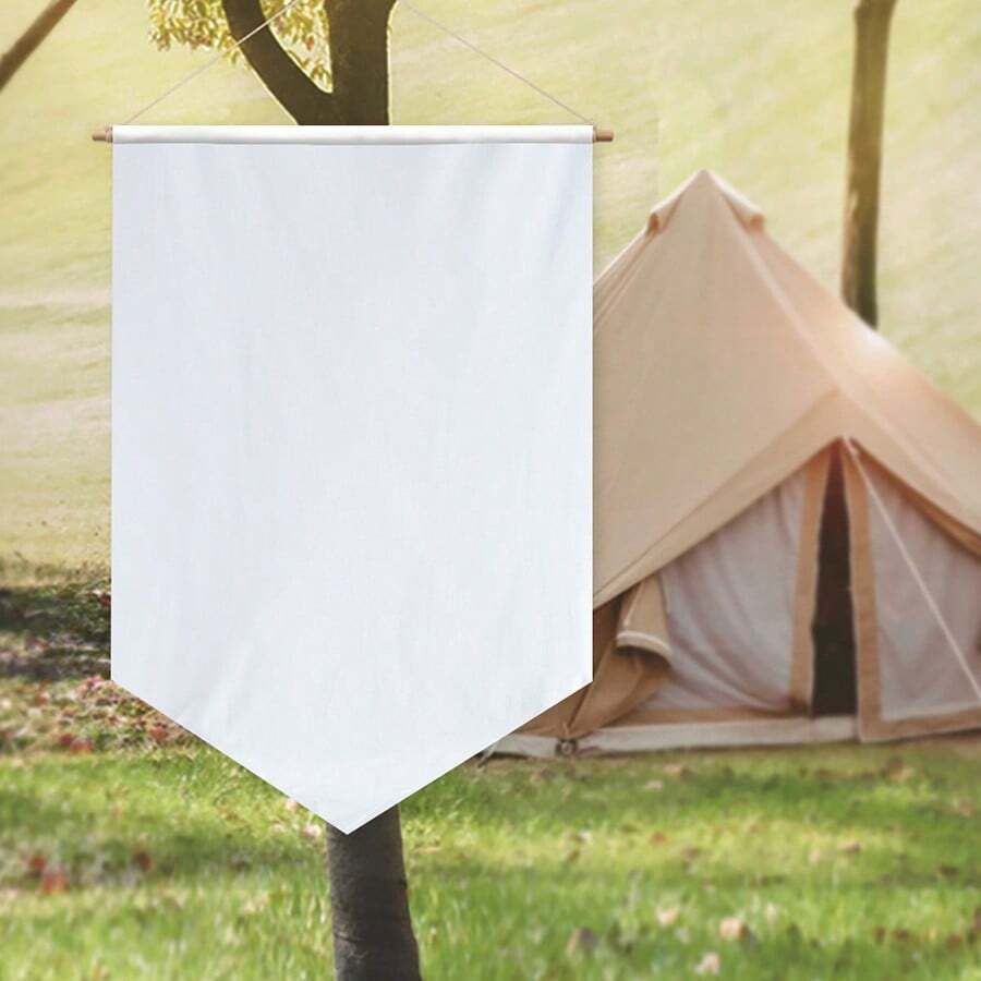 1PC Camping Flag Vertical Double Sided Hanging Flag Courtyard Outdoor ...