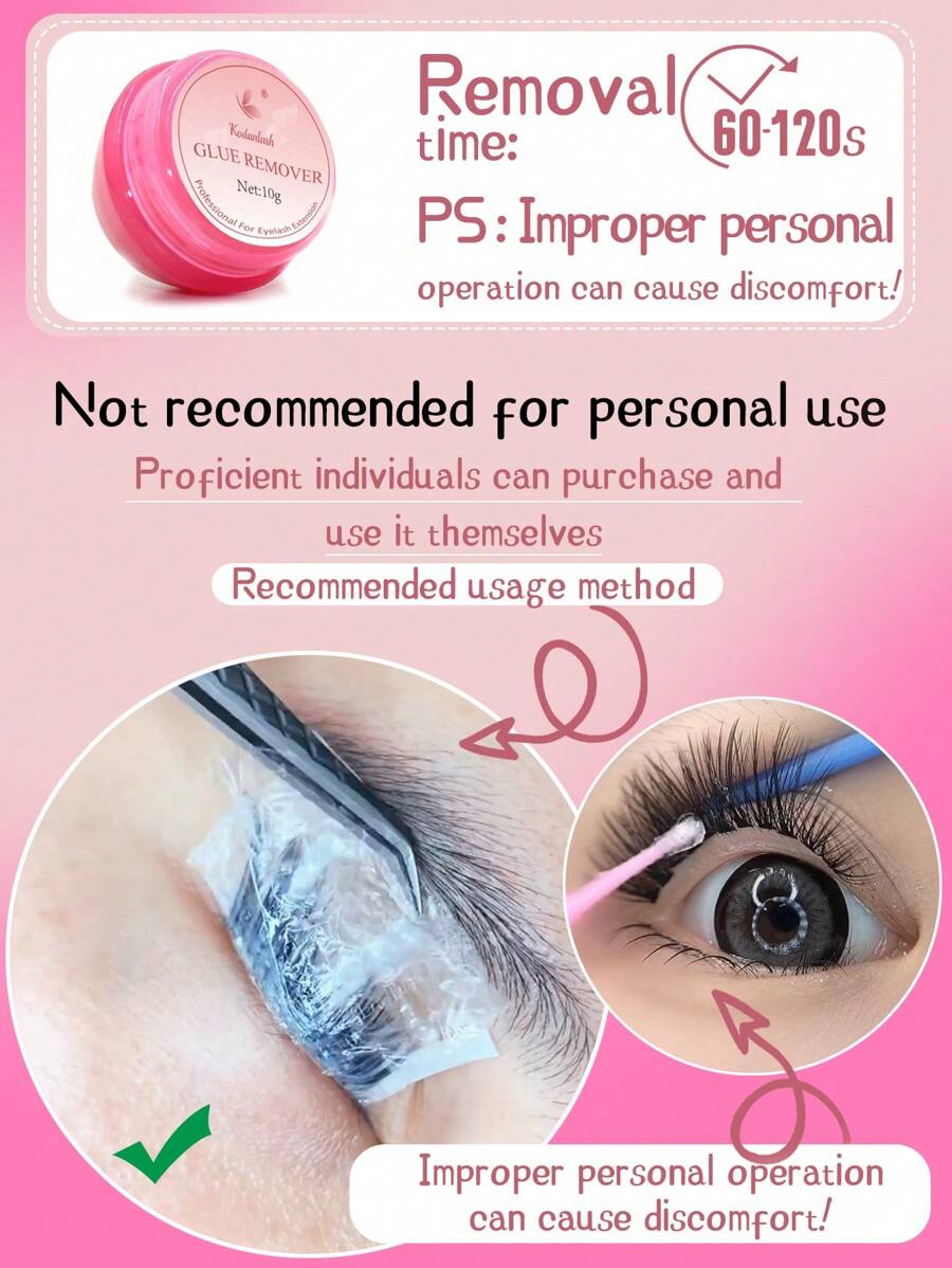 Eyelash Extension Remover 10g Cream Lash Extension Remover Dissolves ... Eyelash Extension Remover 10g Cream Lash Extension Remover Dissolves ...