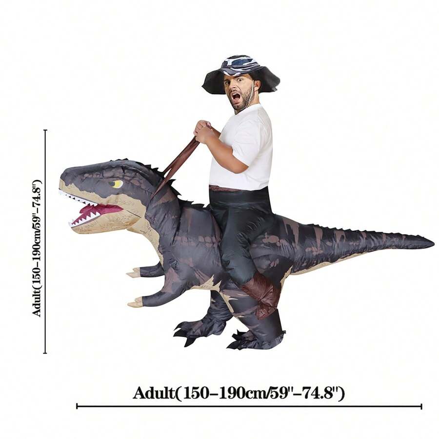 1pc Inflatable Dinosaur Costumes For Adult T-REX Ride On Christmas ...