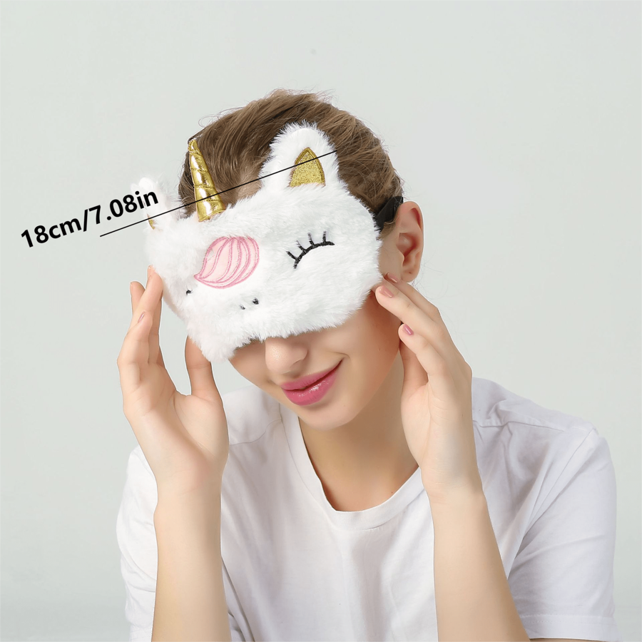 New Style Unicorn Cartoon Eye Mask For Sleeping, Can Be Used As Hot Or ...