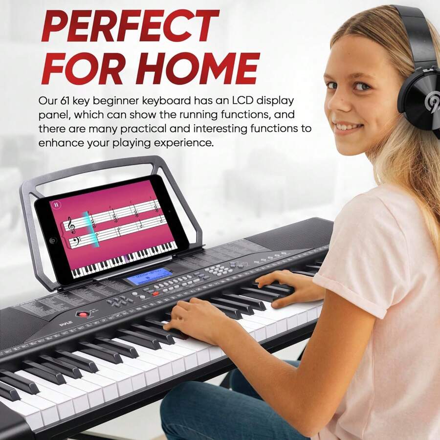 Digital Musical Karaoke Keyboard Piano - Portable Electronic Piano ...