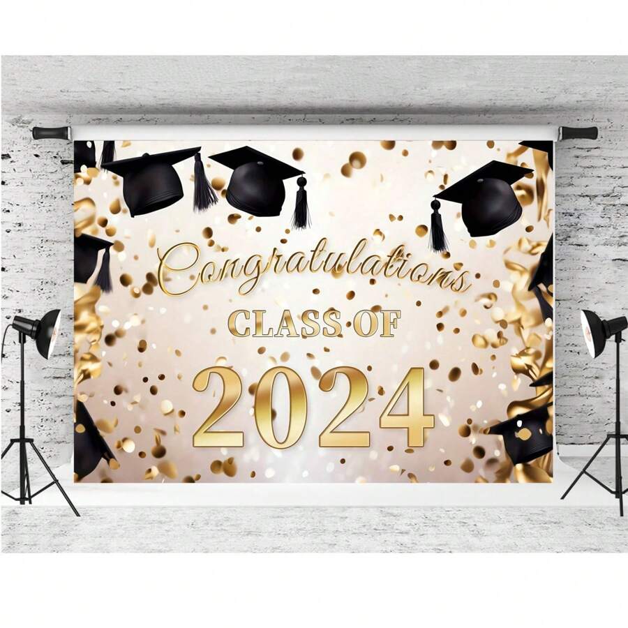 Graduation Photography Backdrop 2024 Graduate Celebration Graduation ...
