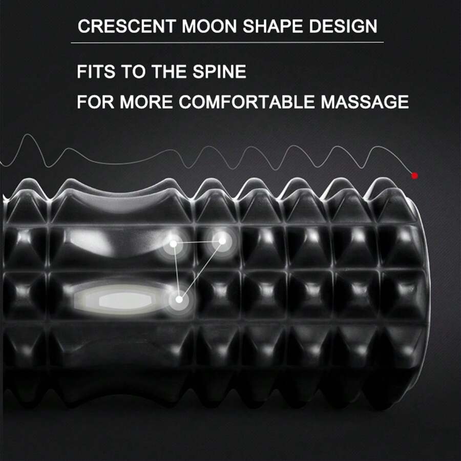 1pc Crescent-Shaped High Density Foam Roller For Relaxing Muscles, Gym ...