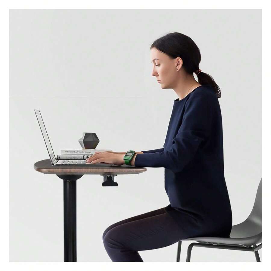 Mobile Desk, Pneumatic Adjustable Height Laptop Desk, Ergonomic Design ...