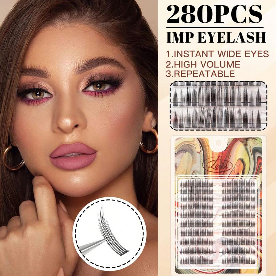 Pre-Cut & Clustered False Eyelashes For Moms, Women, Mixed Style For ...