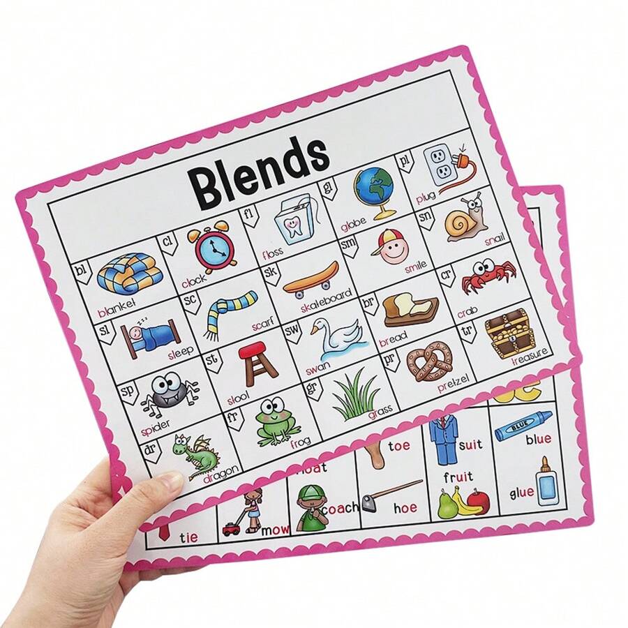 10 Pieces Phonic Educational Preschool Poster Letters ABC Alphabet ...