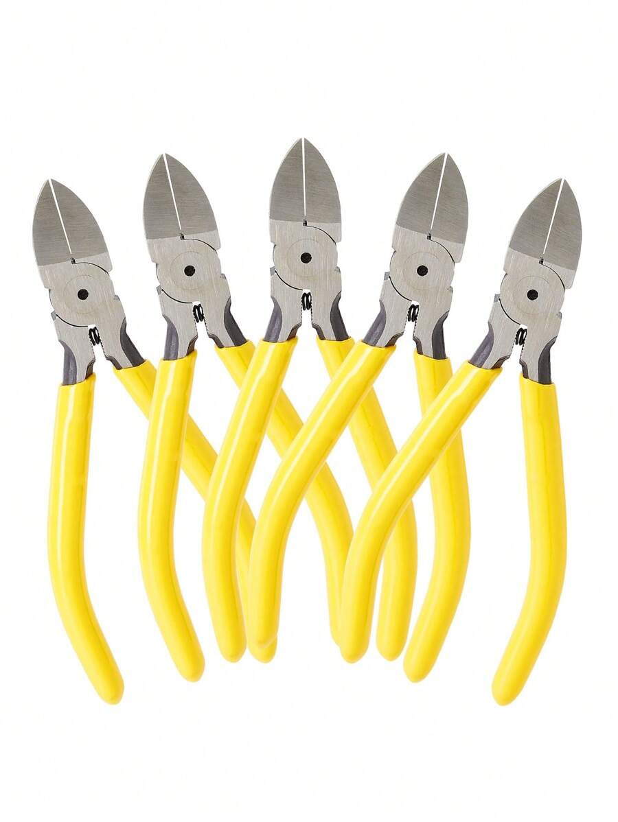 5 Pack CR-V Wire Flush Cutters, Soft Wire Side Cutters For Jewelry ...