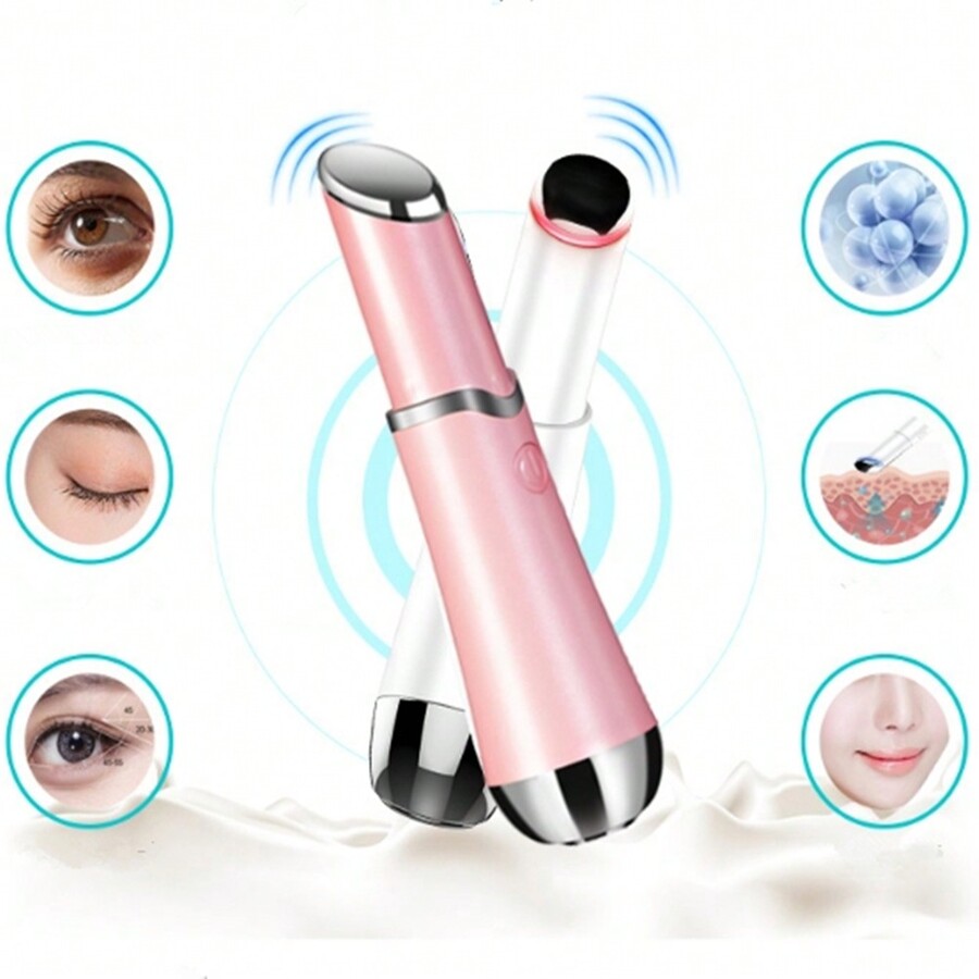 Eye Vibrating Massager Color Light Ion Eye Cream Importer Electric Eye Beauty Pen Warm Eye ...
