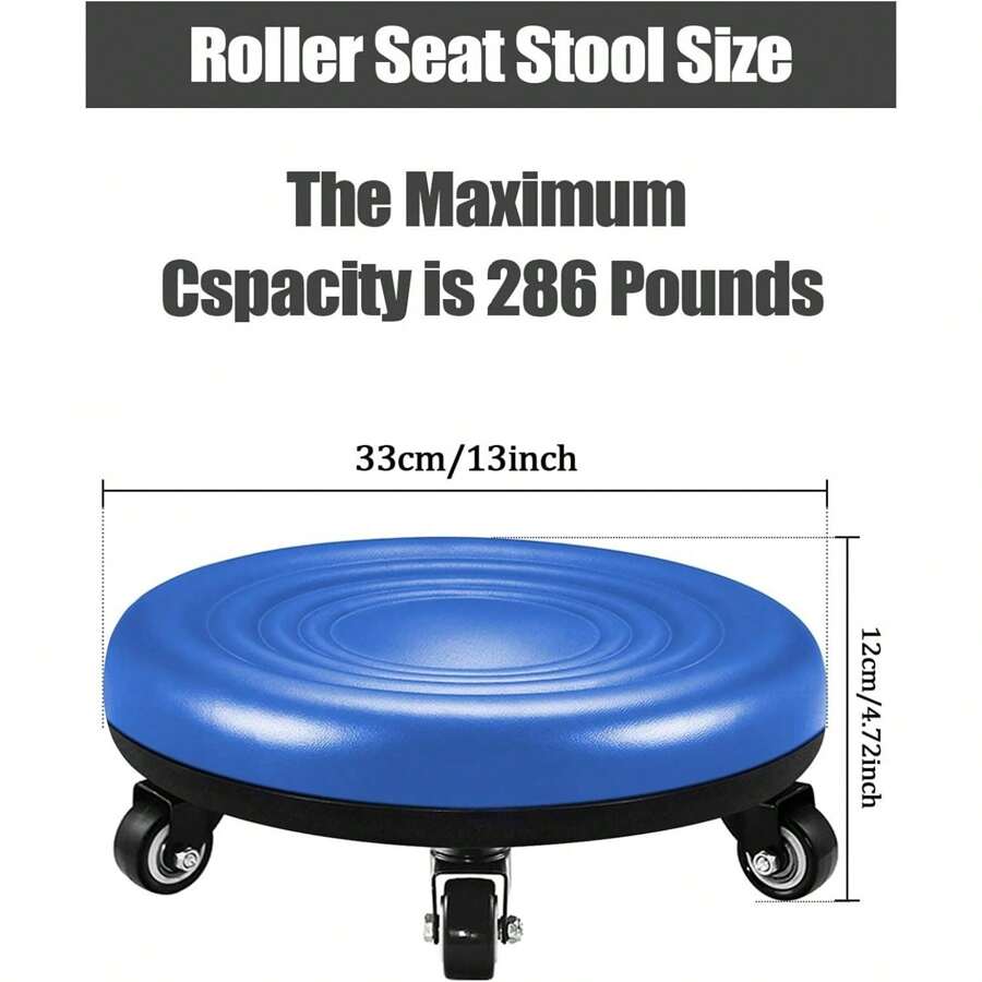 Debao Low Seat Wheel Stool Chair PU Leather Rolling Stool Seats On ...